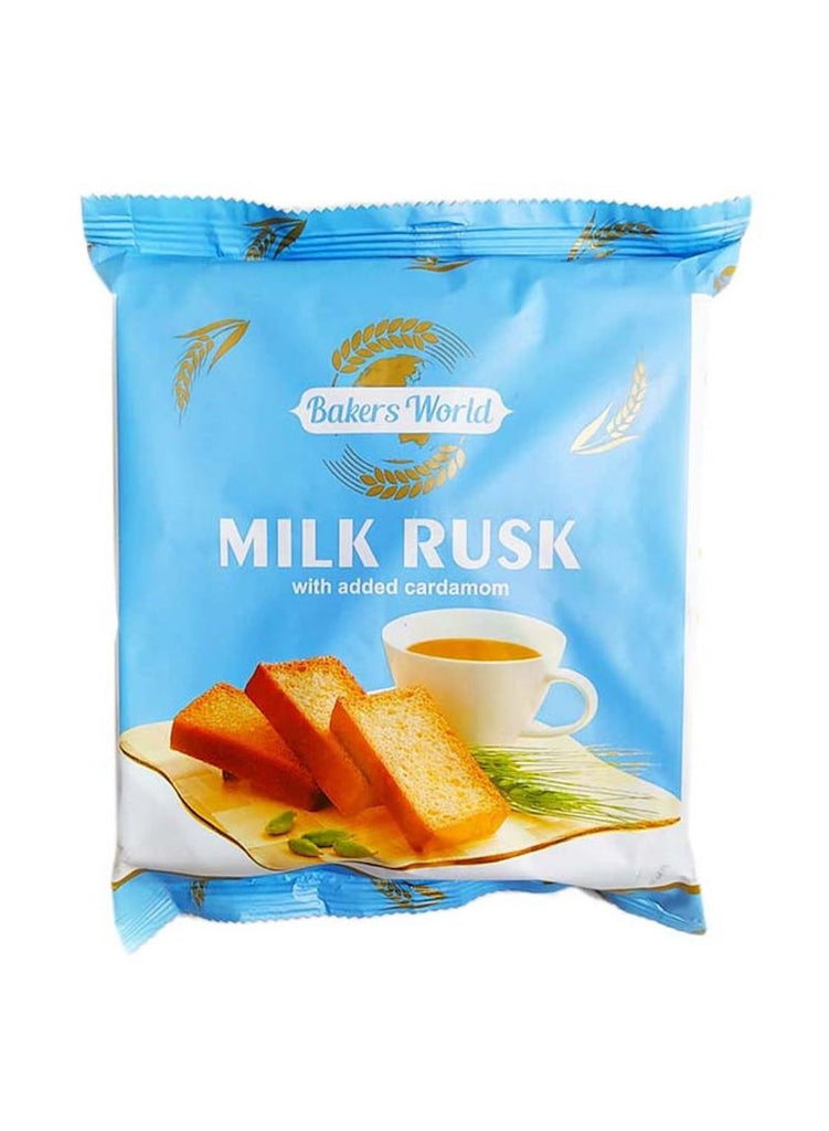 Bakers World Milk Rusk With Cardamom 200G – Adeeg.com by Hayat Market